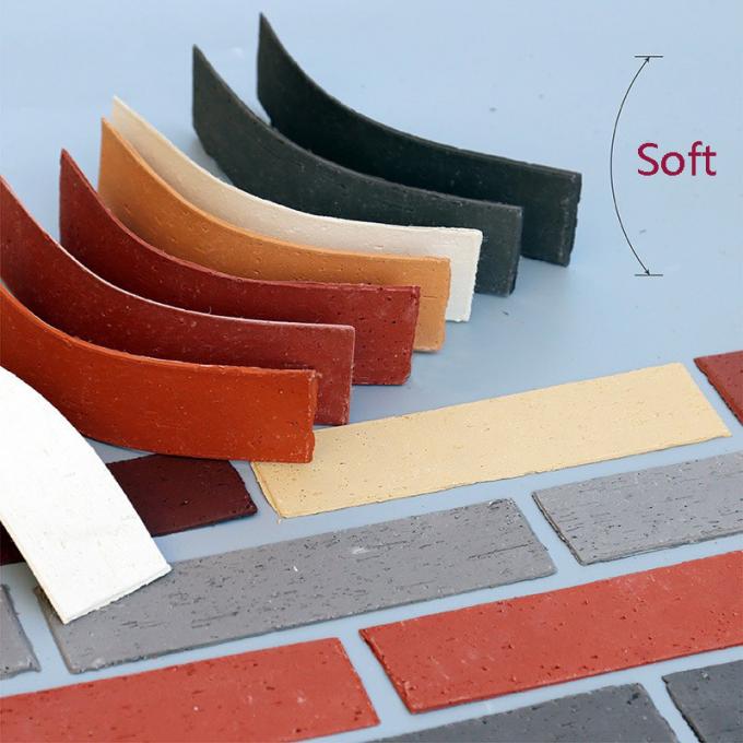 Stone Wall Cladding Flexible Ceramic Tile Fireproof Soft Morden