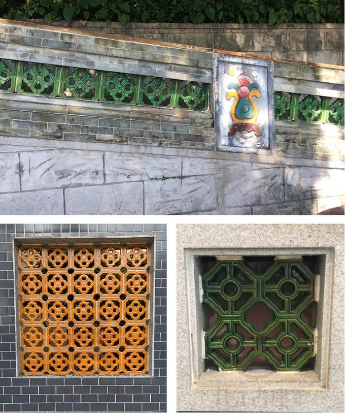 50/100mm Decorative Hollow Bricks For Classical Window Wall Ventilation ...