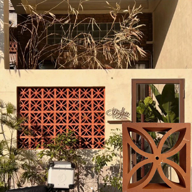 Hollow Brick Design Wall Panel Terracotta Breeze Block For Sale