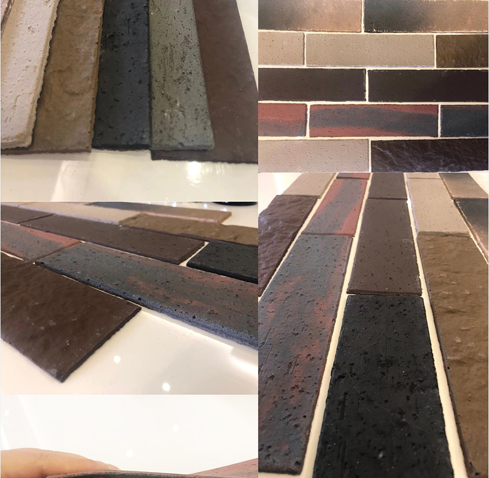 Brick Veneer Anti Aging Flexible MCM Clay Wall Cladding 4.0mm Thickness