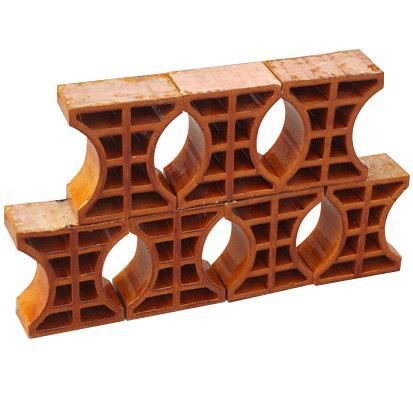 50/100mm Decorative Hollow Bricks For Classical Window Wall Ventilation ...