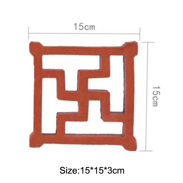 Outdoor Terracotta Clay Hollow Bricks Handmade Ventilation Terracotta ...