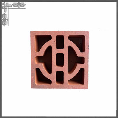 Beauty Terracotta Hollow Garden Red Clay Bricks Outdoor Wall Blocks