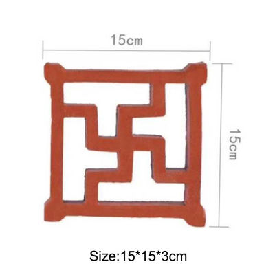 Garden Wall Terracotta Decorative Tiles Jali Perforated Red Terracotta ...