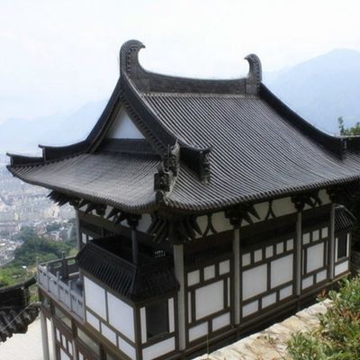 Traditional Buddhist Pagoda Roof Tiles 10mm Thick Japanese Temple Roof ...