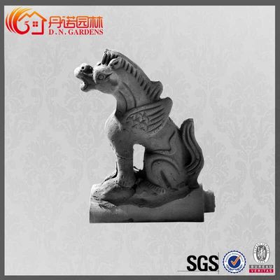 Handmade Dragon Roof Ridge Tile Finial Ornament Traditional Legendary