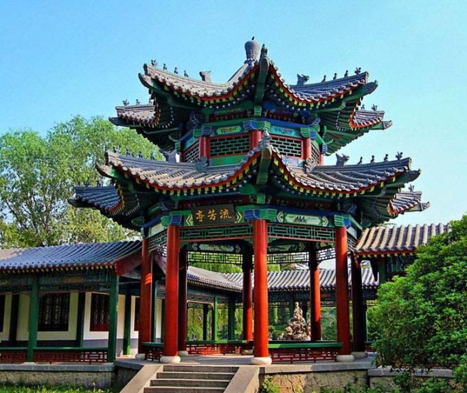 Pagoda Chinese Clay Roof Tiles Mosque Temple Japanese Traditional Style